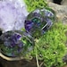 Teardrop Amethyst Plugs Drop Shaped Plug Double Flare Moss - Etsy