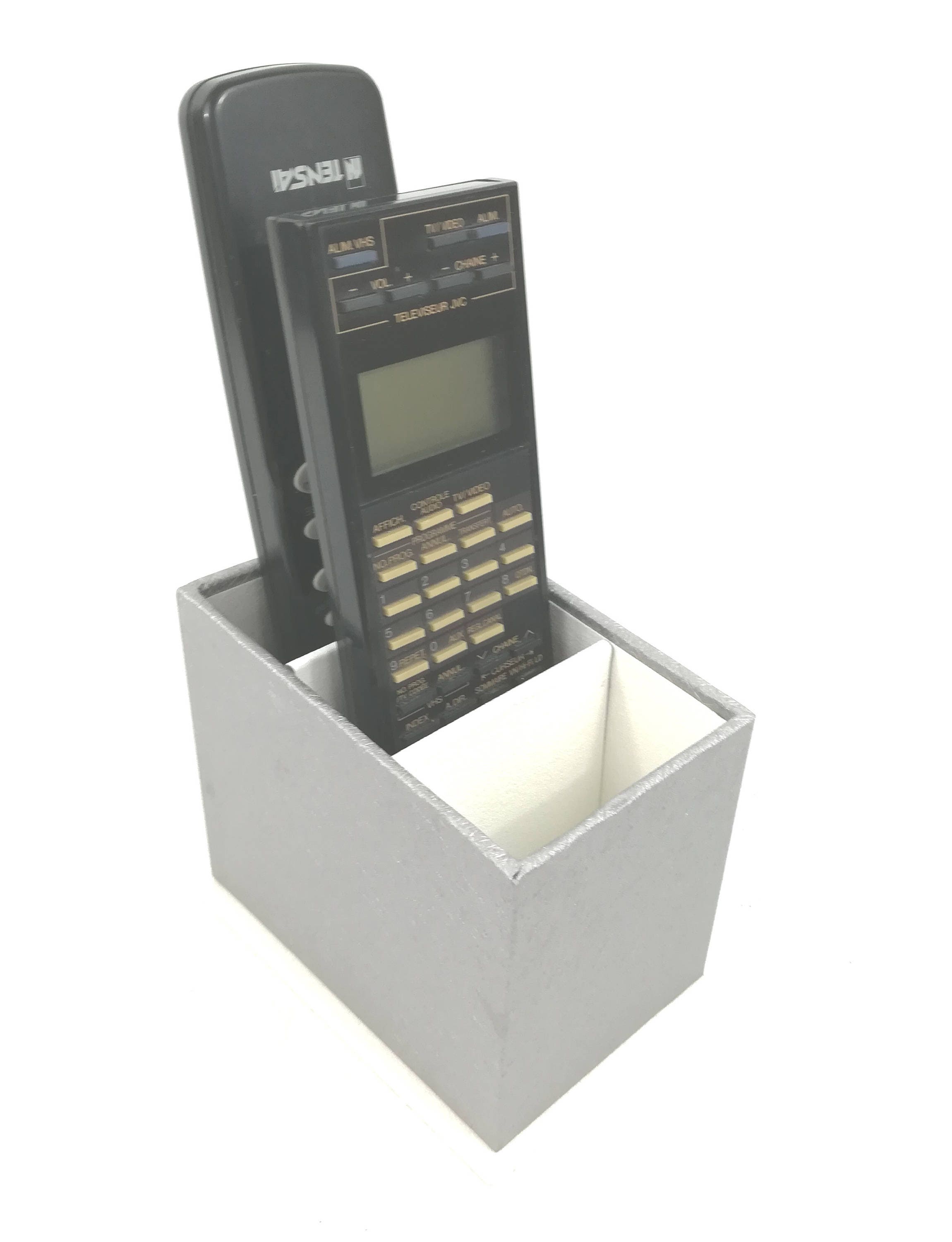 BOITE support pour télécommandes ZAPETTE argentée et | Etsy