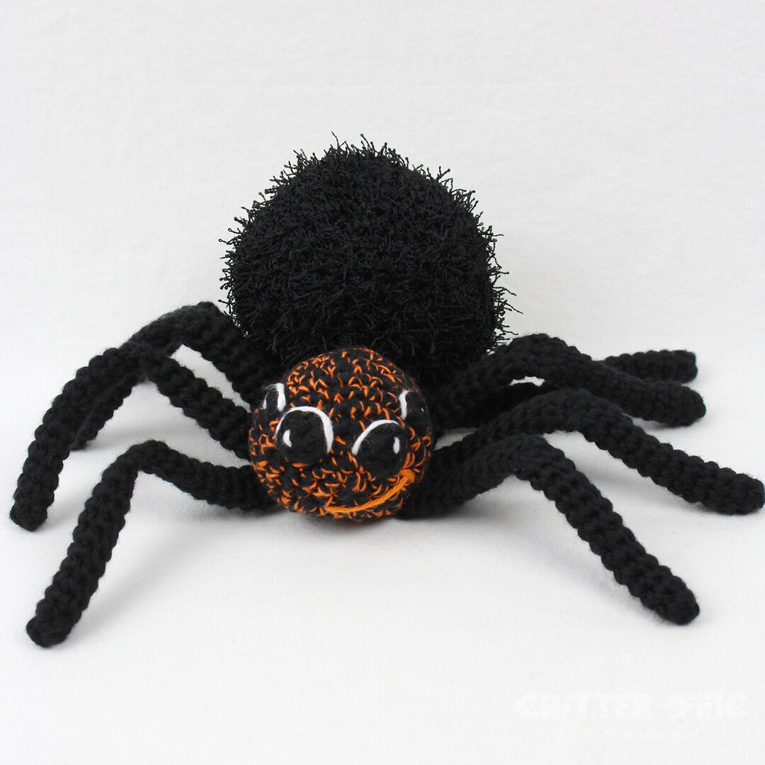 Spider Amigurumi Crochet Pattern, Arachnid Bath Scrubby Insect Plush ...