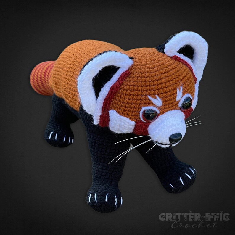 Red Panda Amigurumi Crochet Pattern Rusty the Ailurus - Etsy