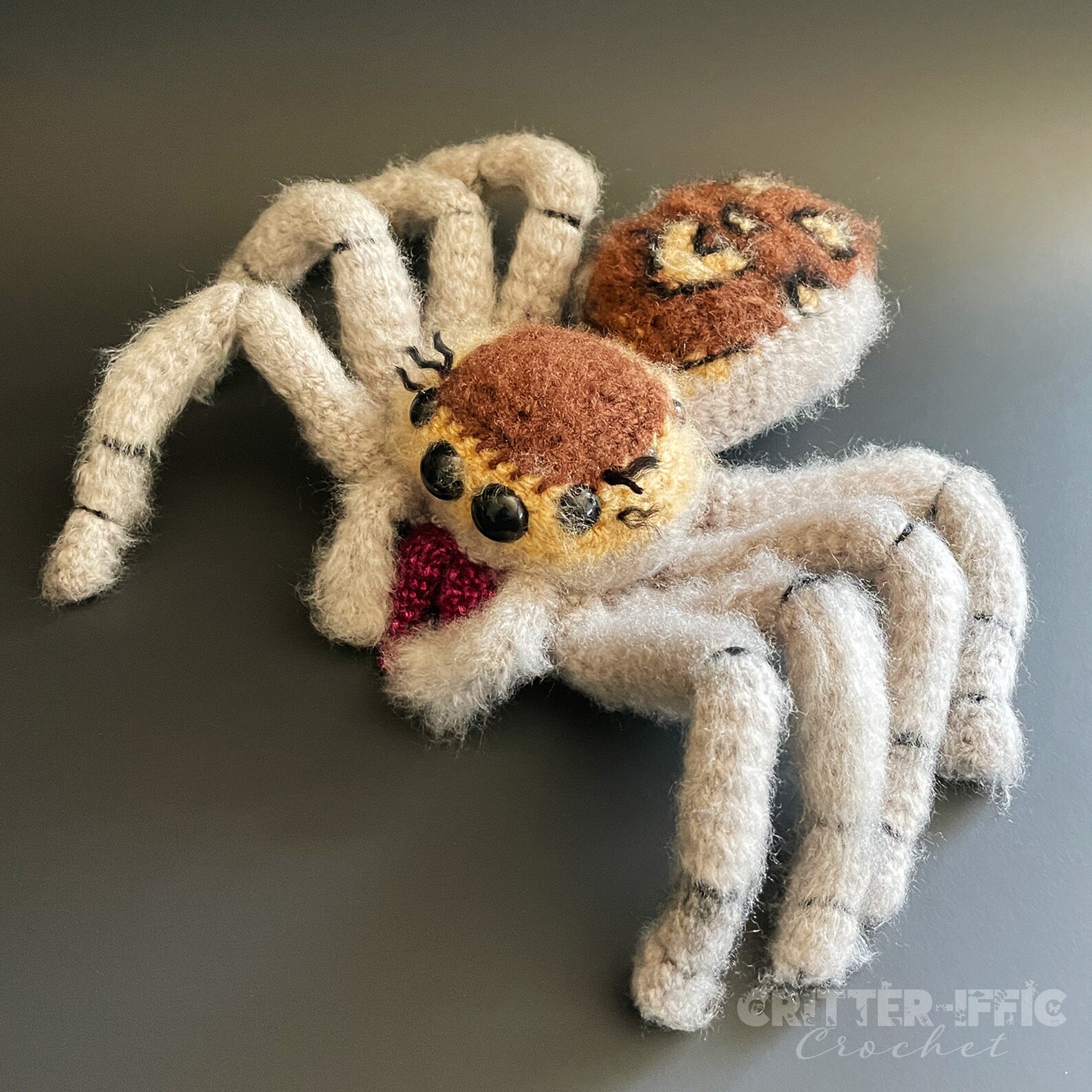 Jumping Spider Amigurumi Crochet Pattern Scoot the Phidippus - Etsy