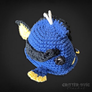 Blue Tang Fish Amigurumi Crochet Pattern, Ocean Animal Sea Life Bath ...