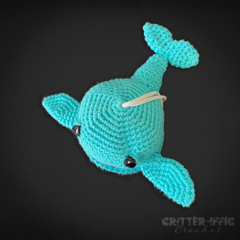 Blue Whale Amigurumi Crochet Pattern: Ocean Animal Bath Scrubby (PDF ...