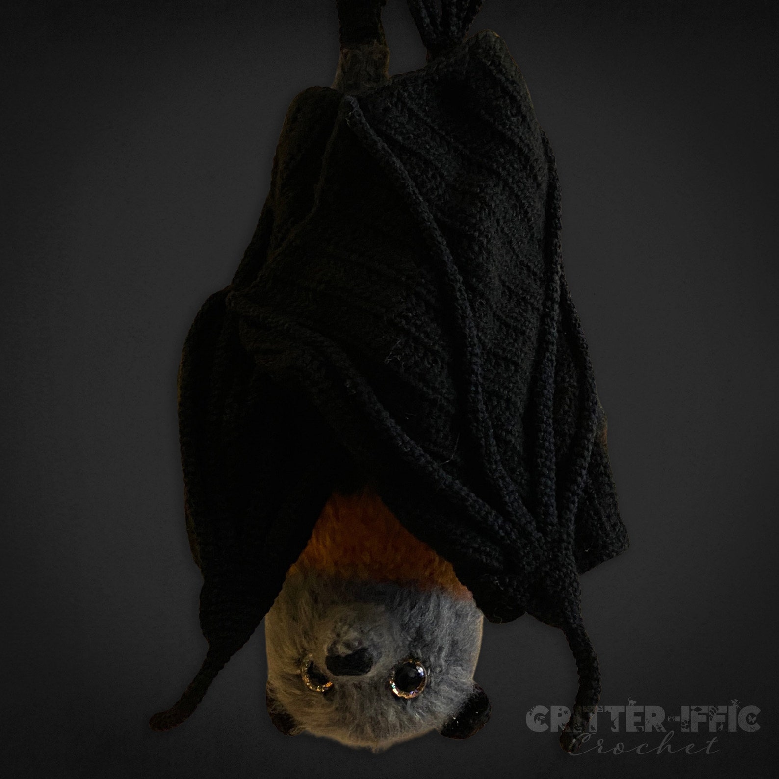 Fruit Bat Amigurumi Crochet Pattern, Flynn the Flying Fox Realistic ...