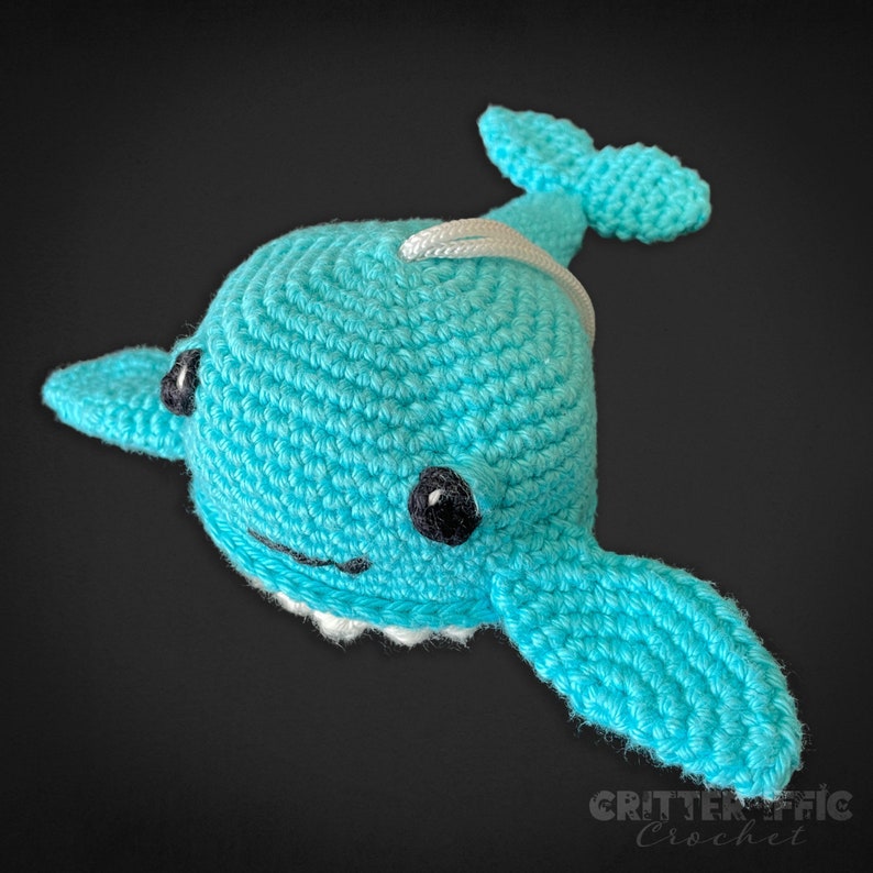 Blue Whale Amigurumi Crochet Pattern: Ocean Animal Bath Scrubby (PDF ...