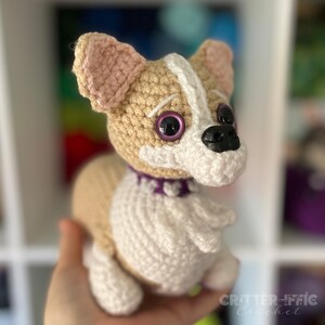 Corgi Dog Amigurumi Crochet Pattern, Crowley the Cerberus Three Headed ...