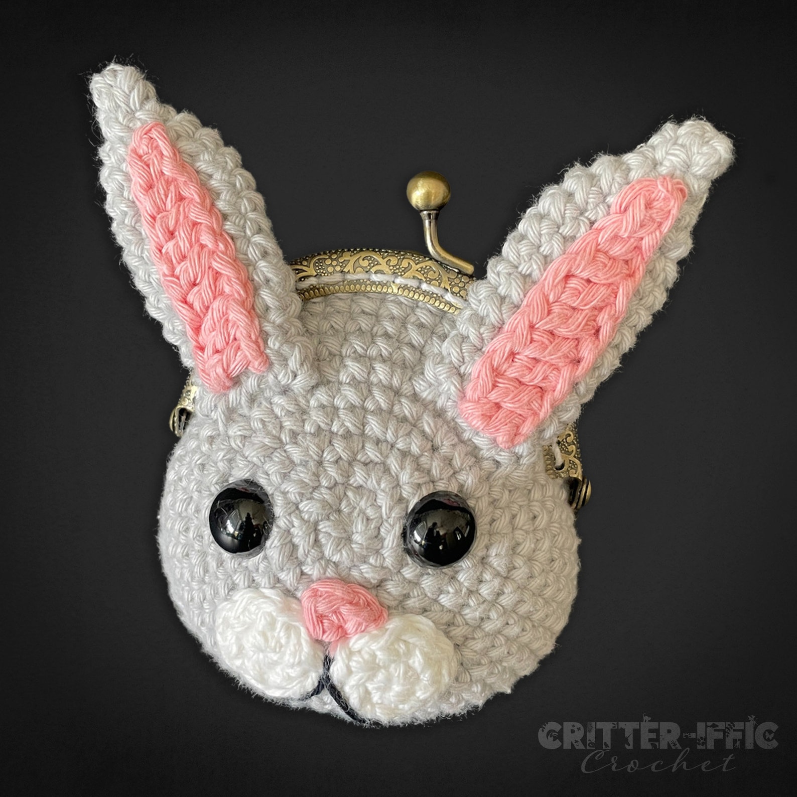 Bunny Coin Purse Crochet Pattern Clasped Rabbit Change Pouch - Etsy