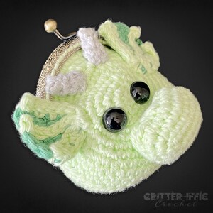 Dragon Coin Purse Crochet Pattern, Magical Creature Clasped Fantasy ...