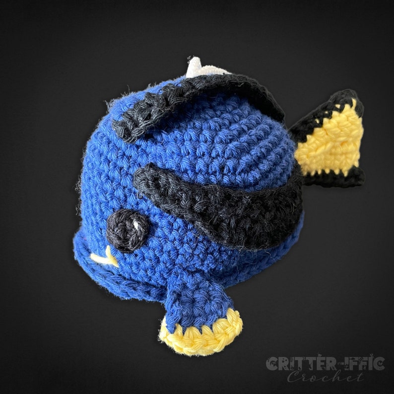 Blue Tang Fish Amigurumi Crochet Pattern Ocean Animal Sea - Etsy