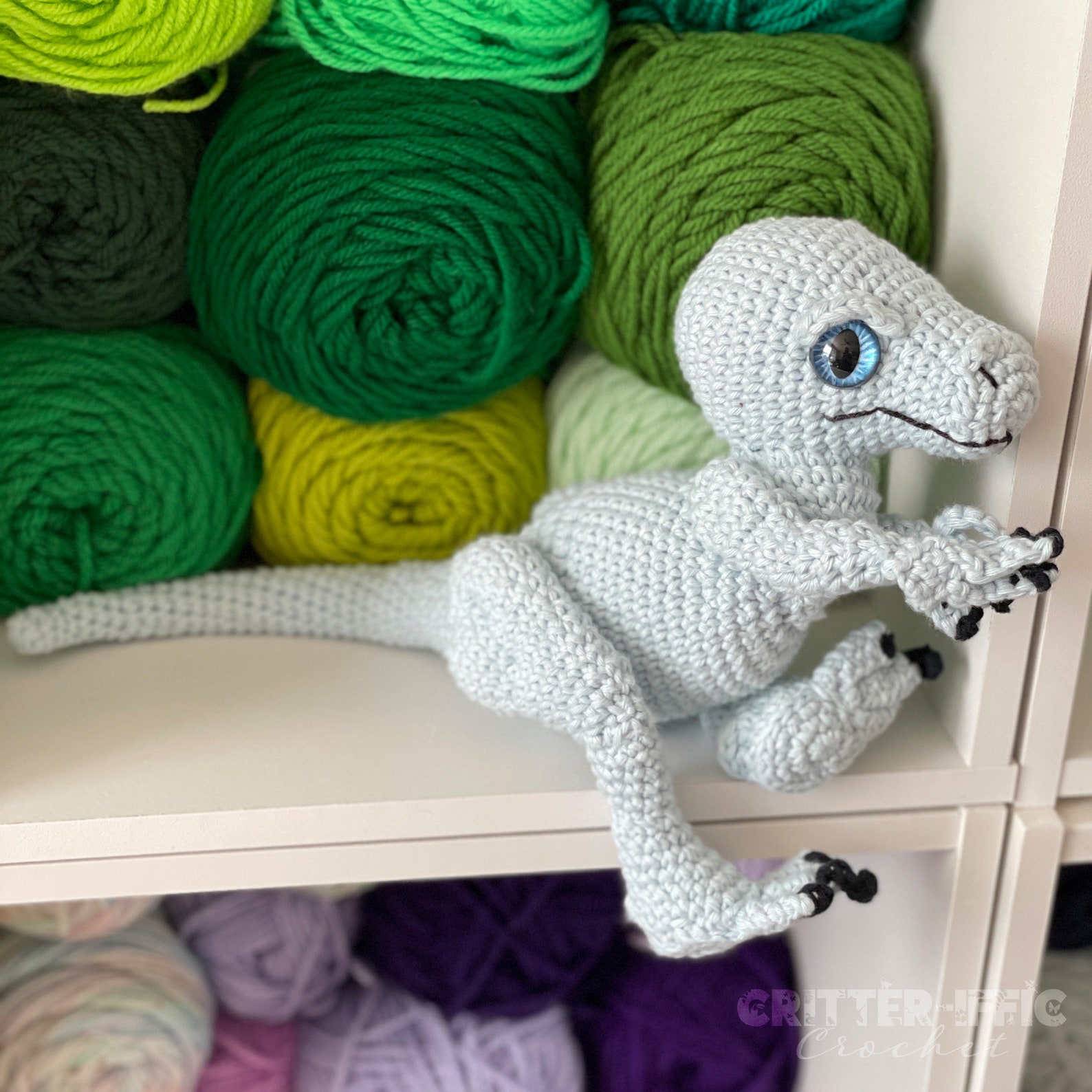 Dinosaur Amigurumi Crochet Pattern Dexter the Dilophosaurus - Etsy
