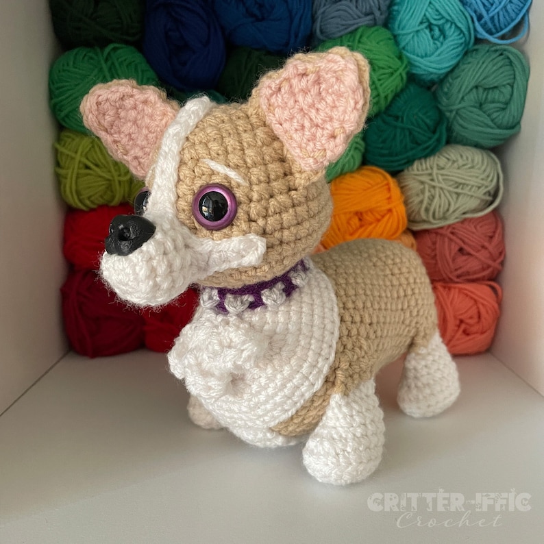 Corgi Dog Amigurumi Crochet Pattern Crowley the Cerberus - Etsy