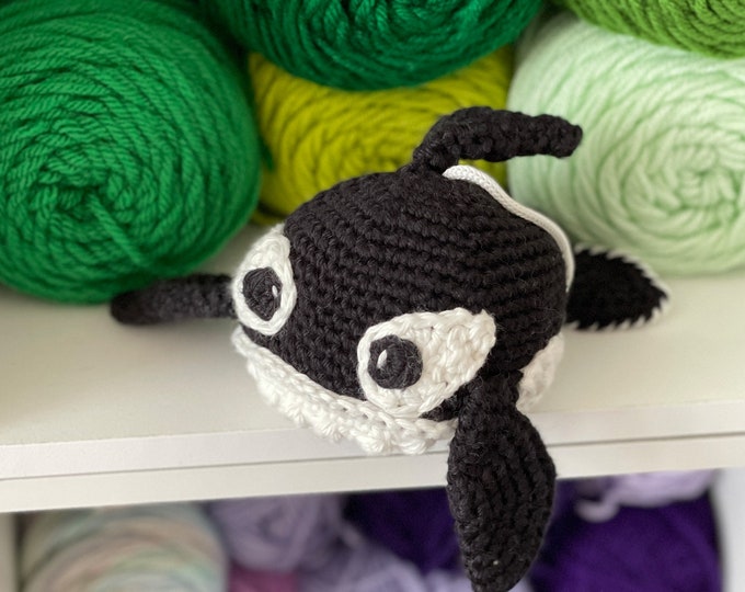 Orca Amigurumi Crochet Pattern PDF, Realistic Whale Toy, DIY Handmade ...
