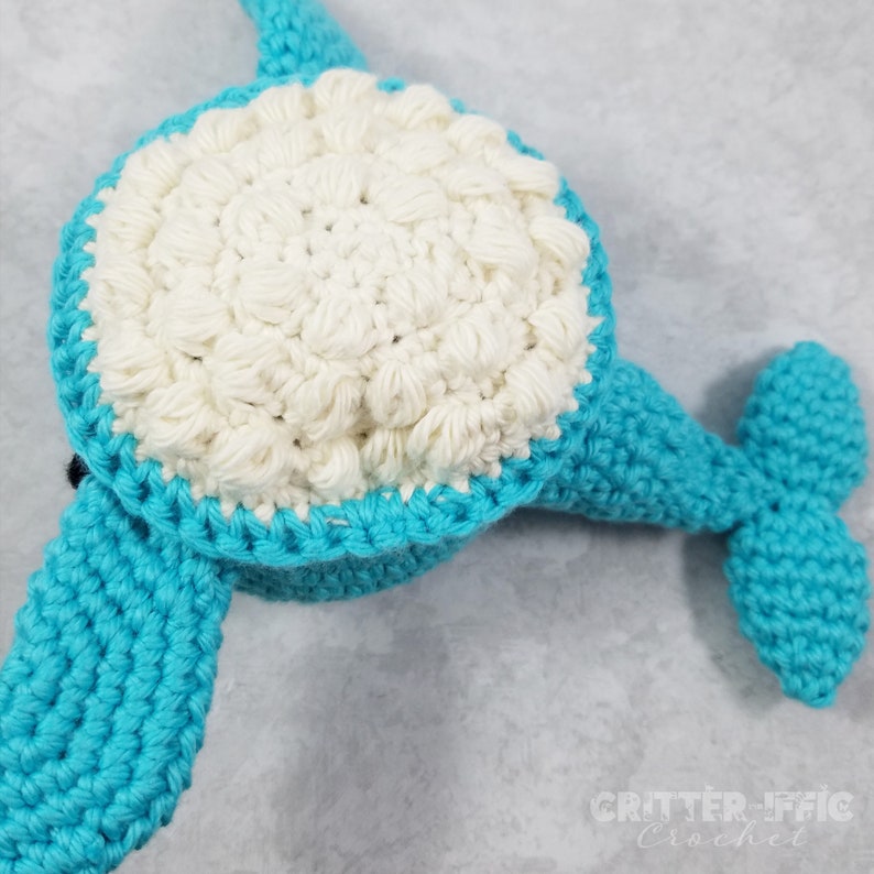 Blue Whale Amigurumi Crochet Pattern: Ocean Animal Bath Scrubby (PDF ...