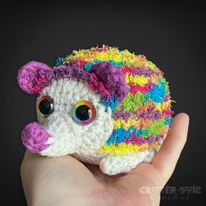 Hedgehog Amigurumi Crochet Pattern, Woodland Animal Scrubby Plush ...