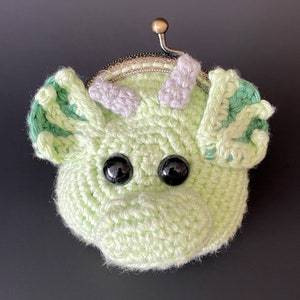 Dragon Coin Purse Crochet Pattern, Magical Creature Clasped Fantasy ...