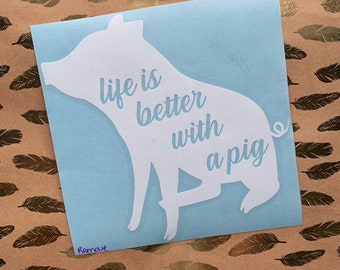 Pig sticker | Etsy