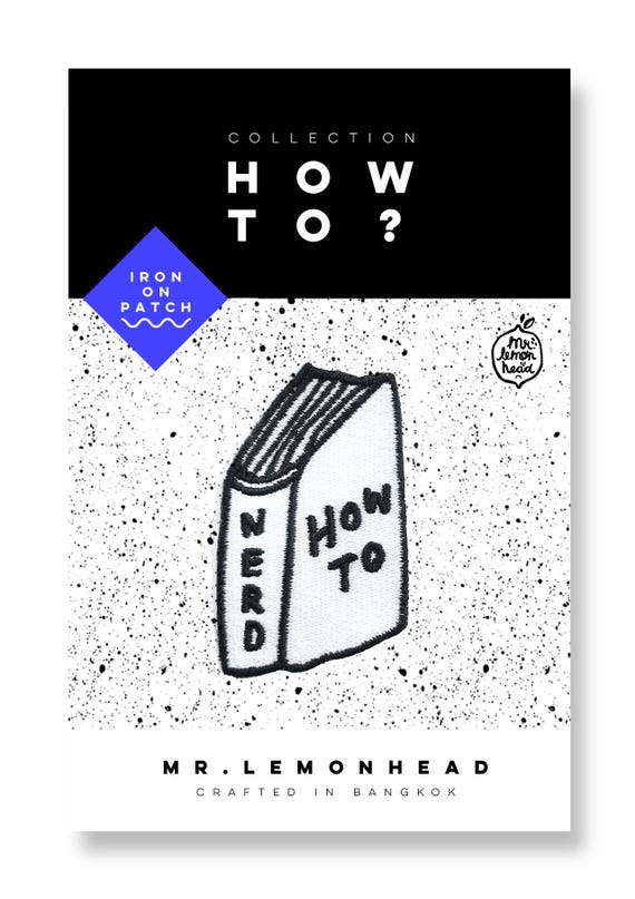 How to Nerd Patch / Iron on Patch | Etsy