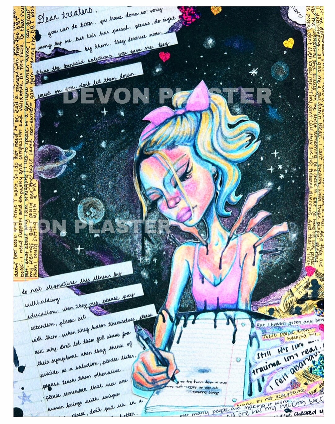 BPD Stigma “dear Treaters” Fine Art Print - Etsy