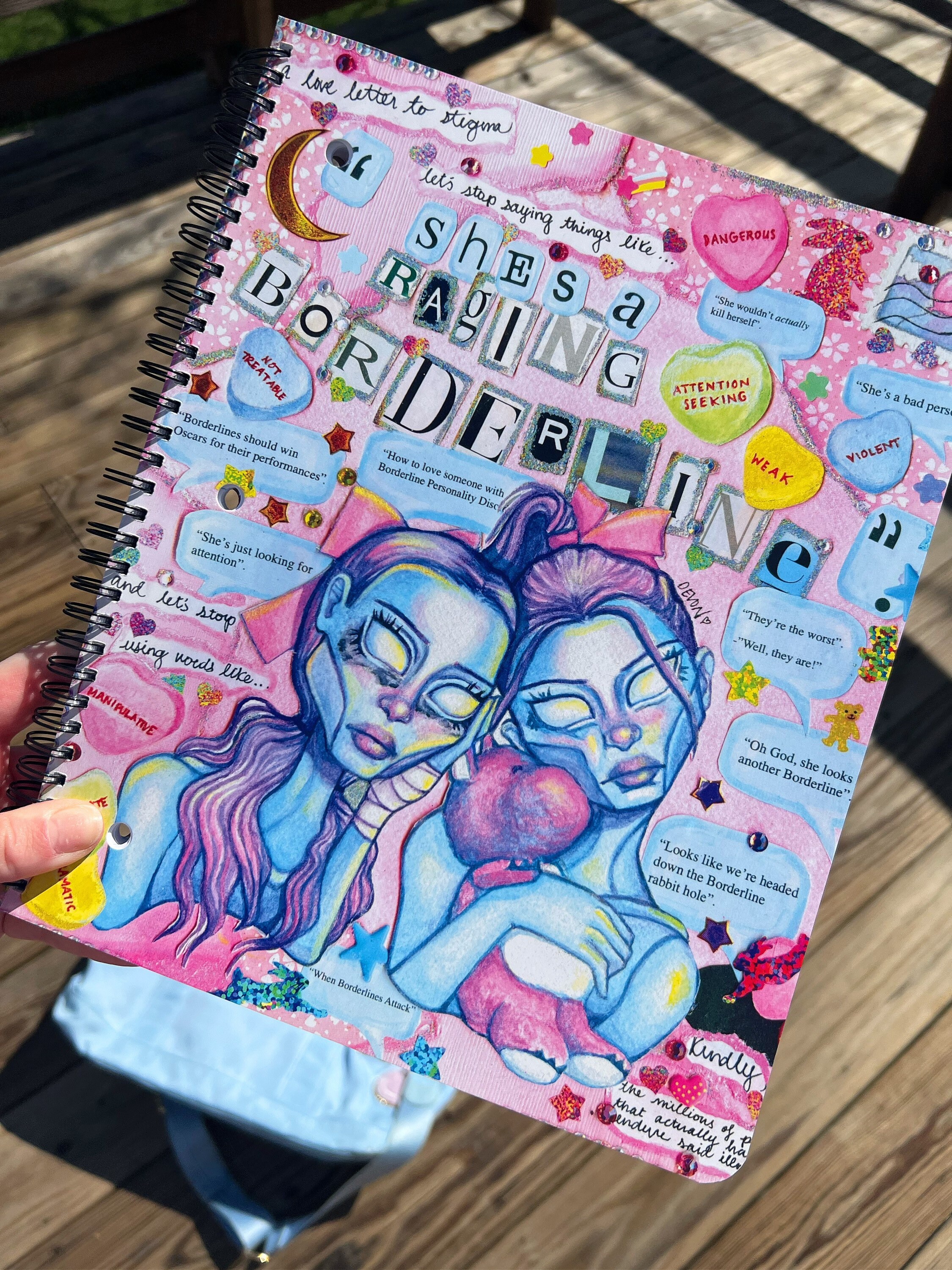 BPD Burn Book/raging Borderline-bpd Stigma Spiral Notebook/ - Etsy