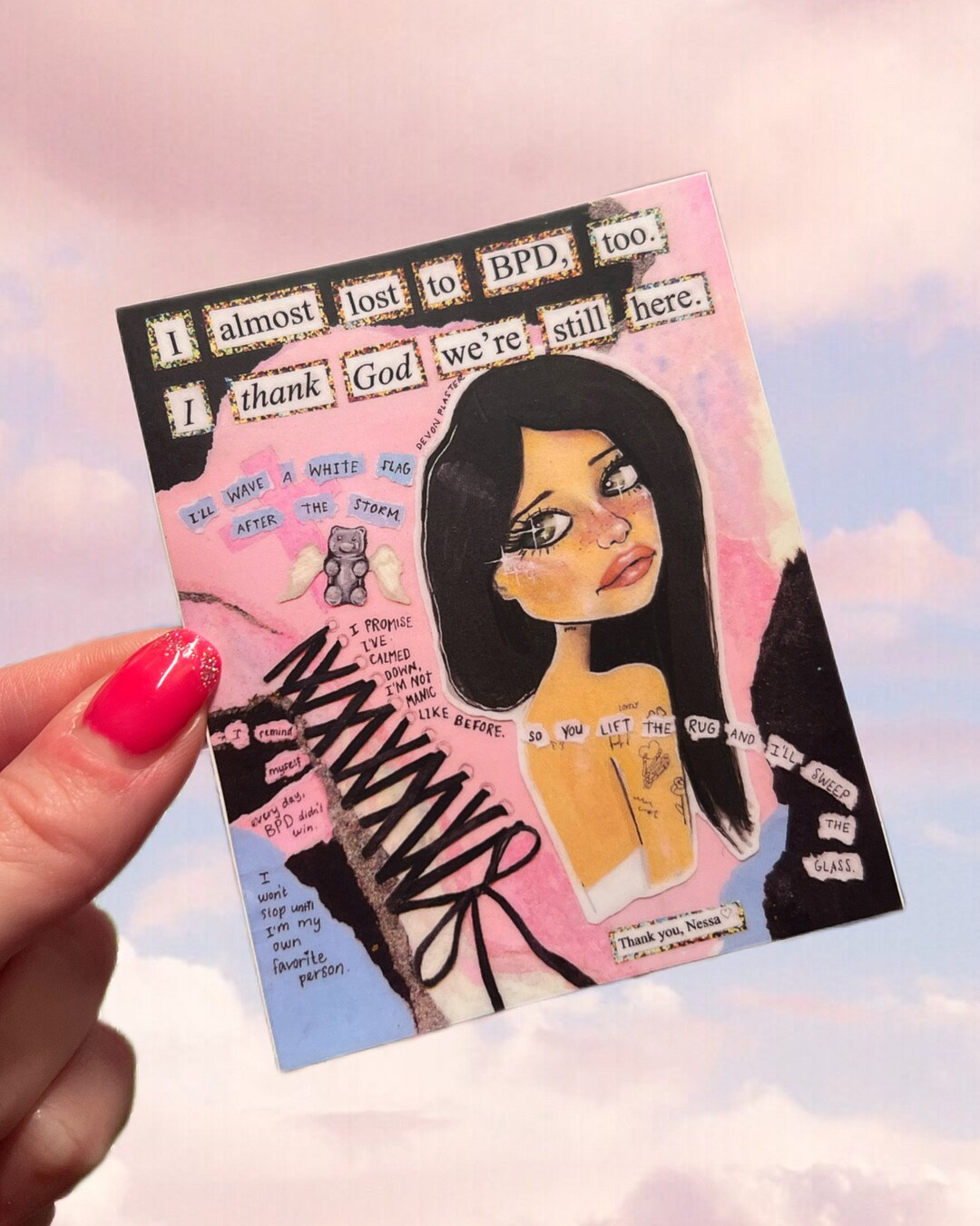 Nessa BPD Survivor Sticker - Etsy