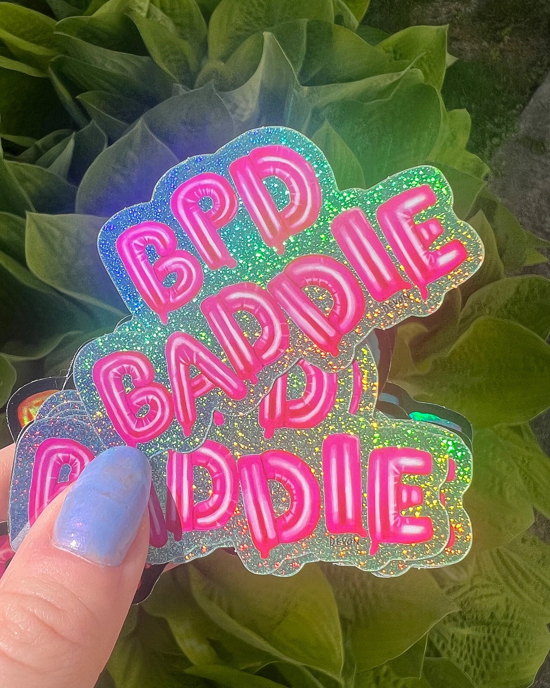 BPD BADDIE Holo Sticker-bpd Awareness - Etsy