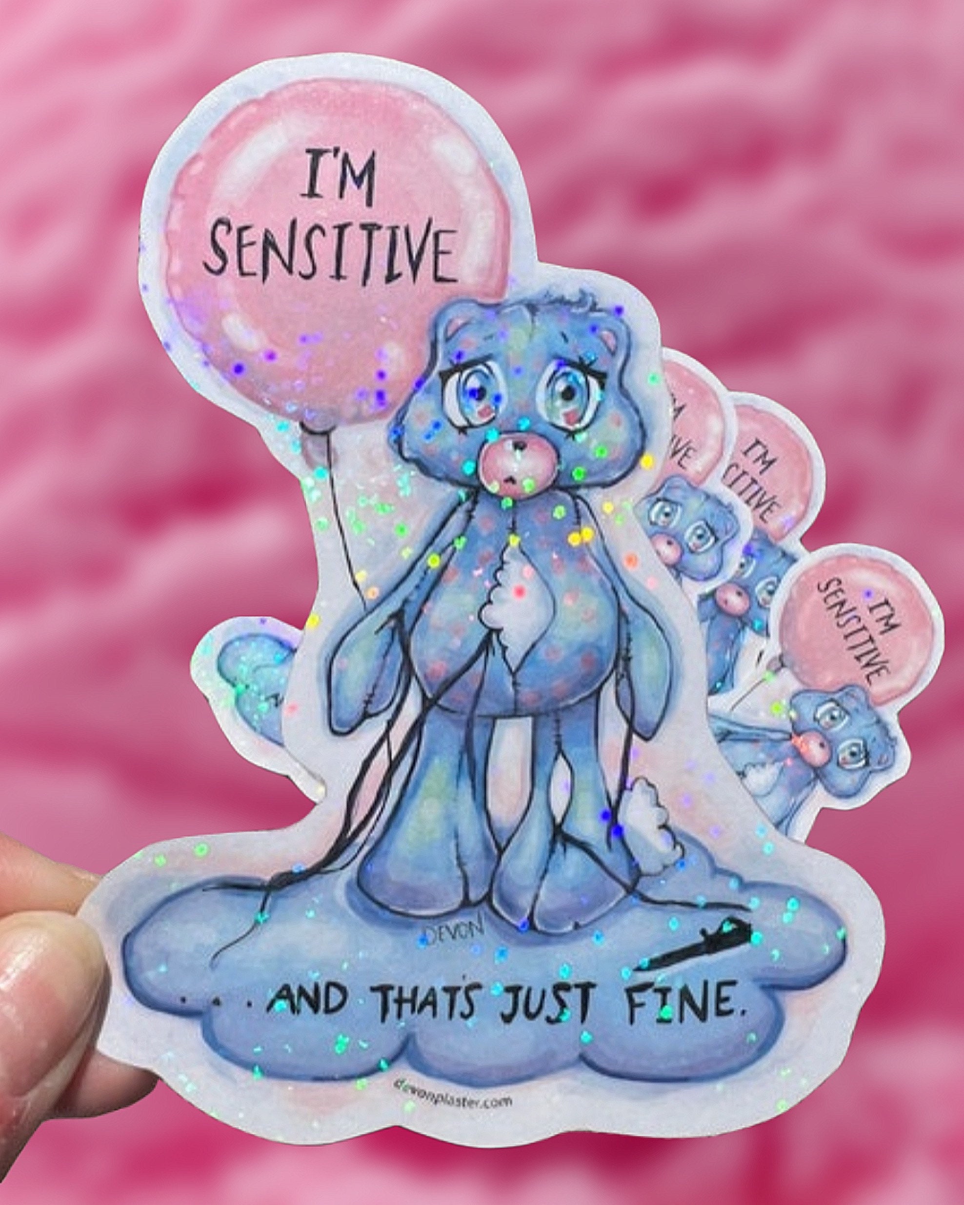 Borderline BPD Bear im Sensitive Sticker - Etsy