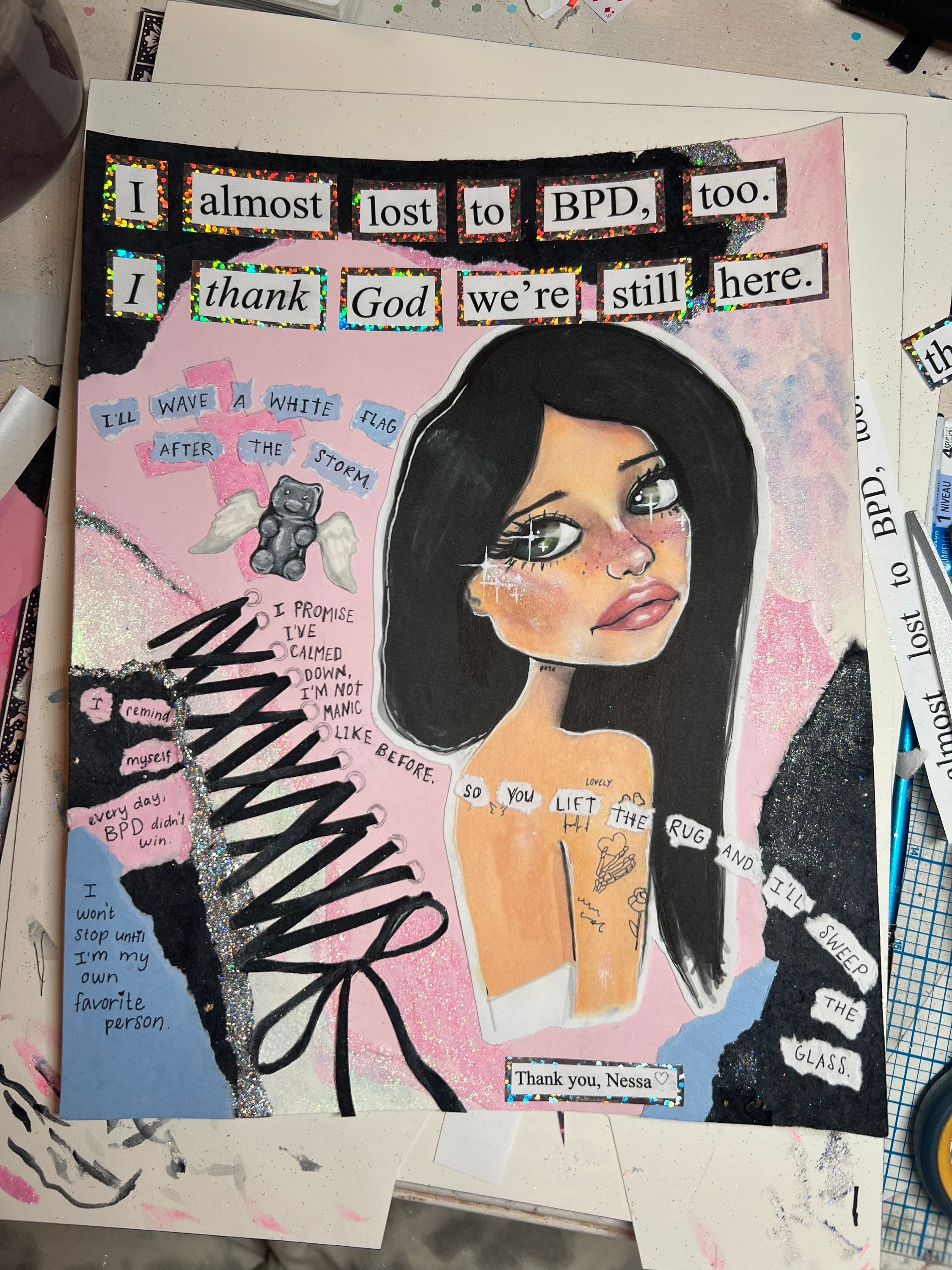 Nessa Barrett BPD I Thank God Were Still Here lovebomb - Etsy