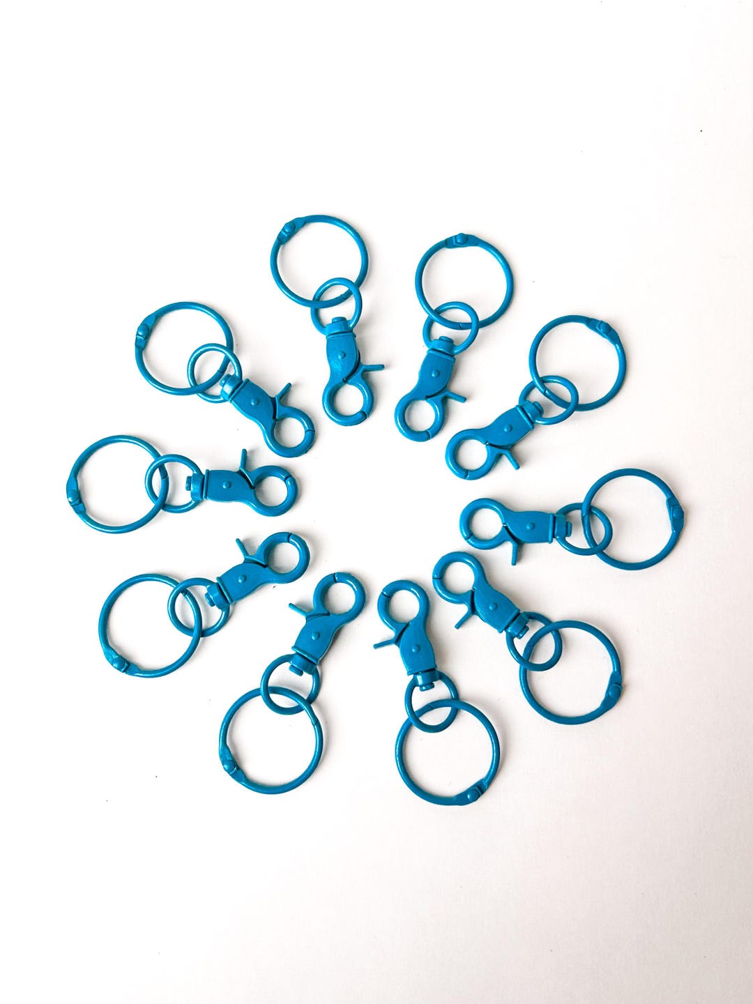 Teal Blue Key Chain Hardware - 10 or 20 Pack - Etsy