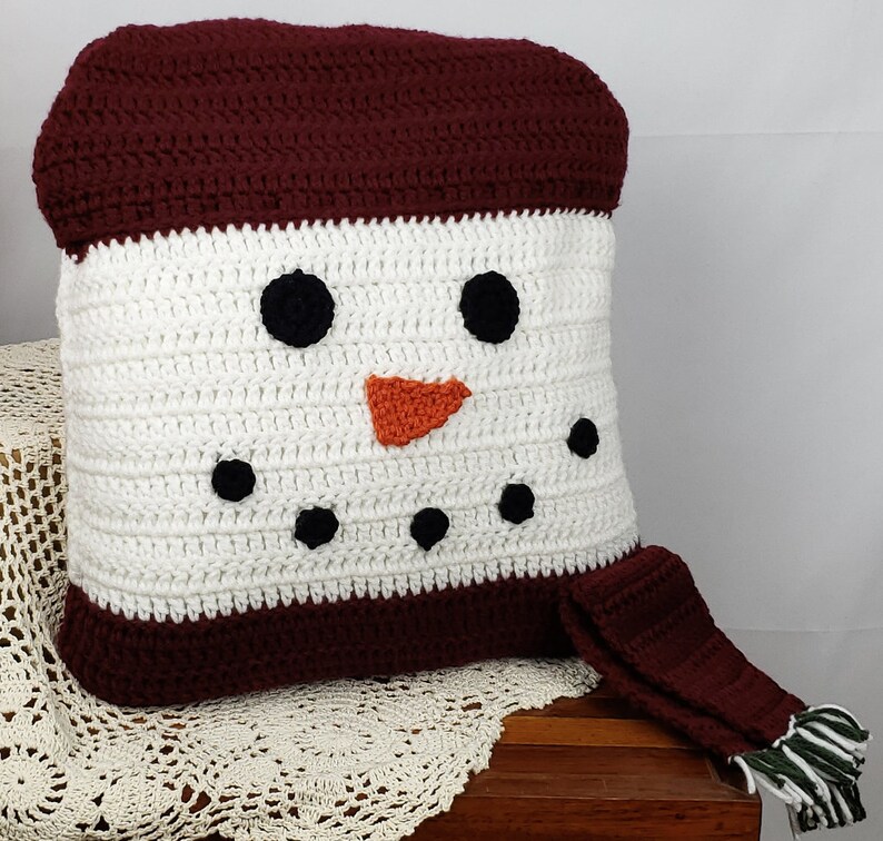 Snowman Pillow Snowman Head Pillow. Snowman Accent - Etsy
