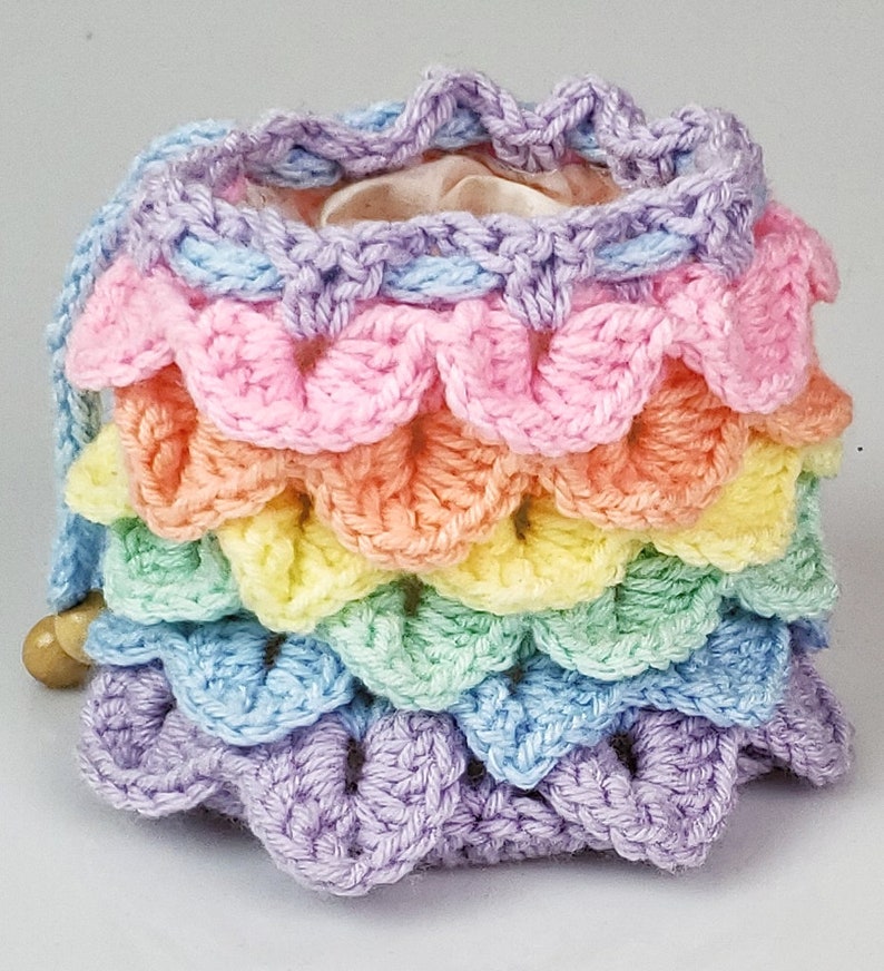 Lined Multipurpose Crochet Dragon Scale crocodile Stitch - Etsy