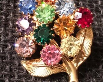 Jeweled brooch | Etsy