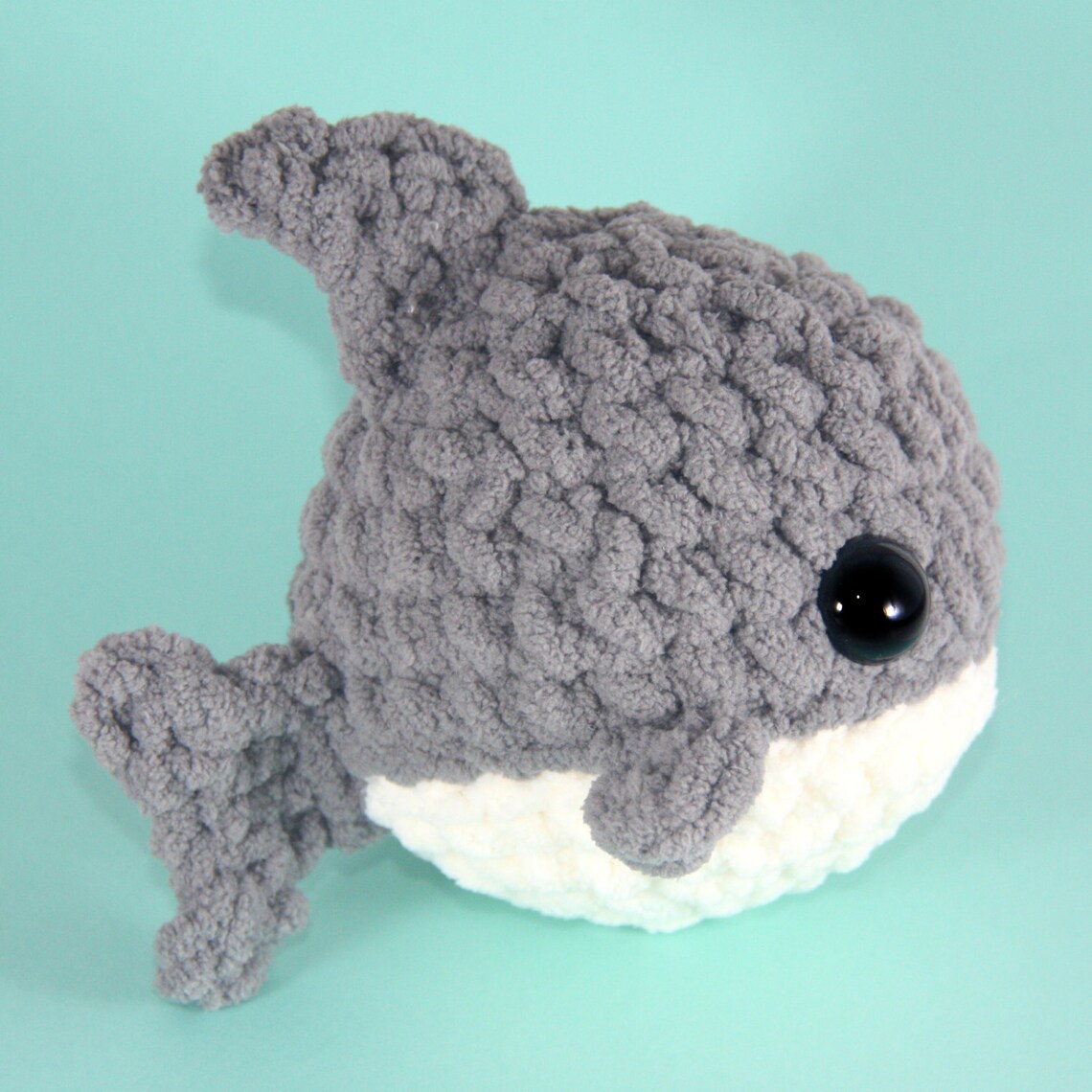 Round Shark Amigurumi 5-inch Plush MADE TO ORDER - Etsy