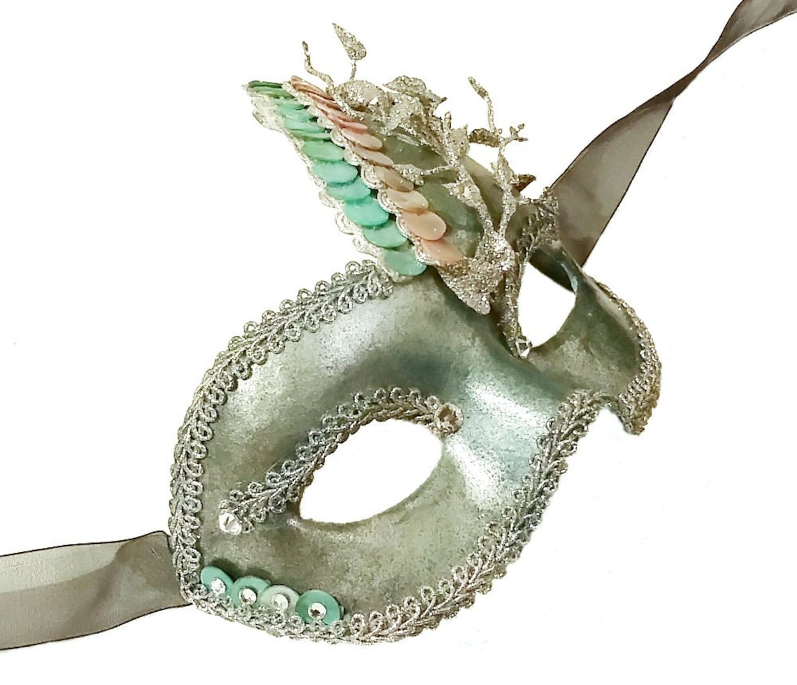 Water Mist Mermaid Masquerade Mask U995 - Etsy