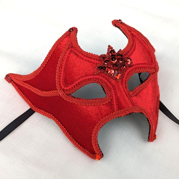 Red Masquerade Mask - Etsy
