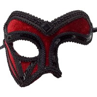 Red Masquerade Mask - Etsy