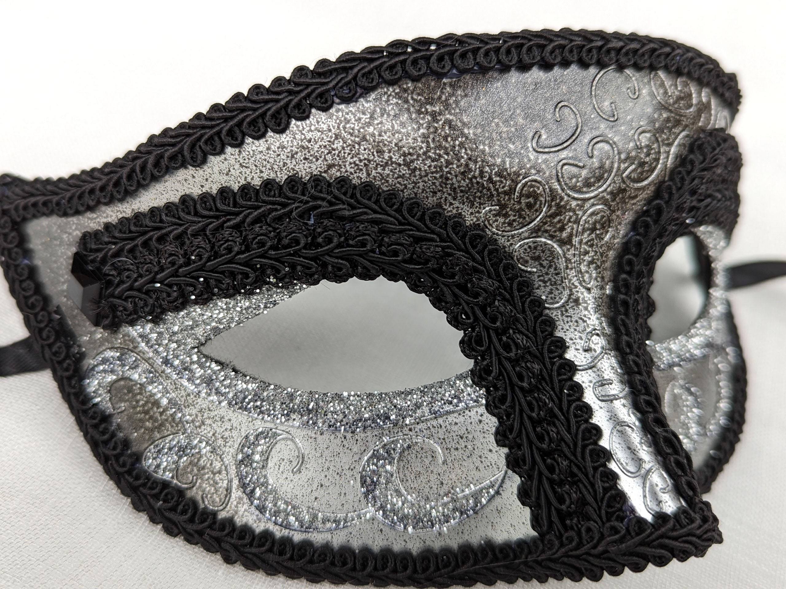 Trojan Warrior Black & Silver Men's Masquerade Mask - Etsy