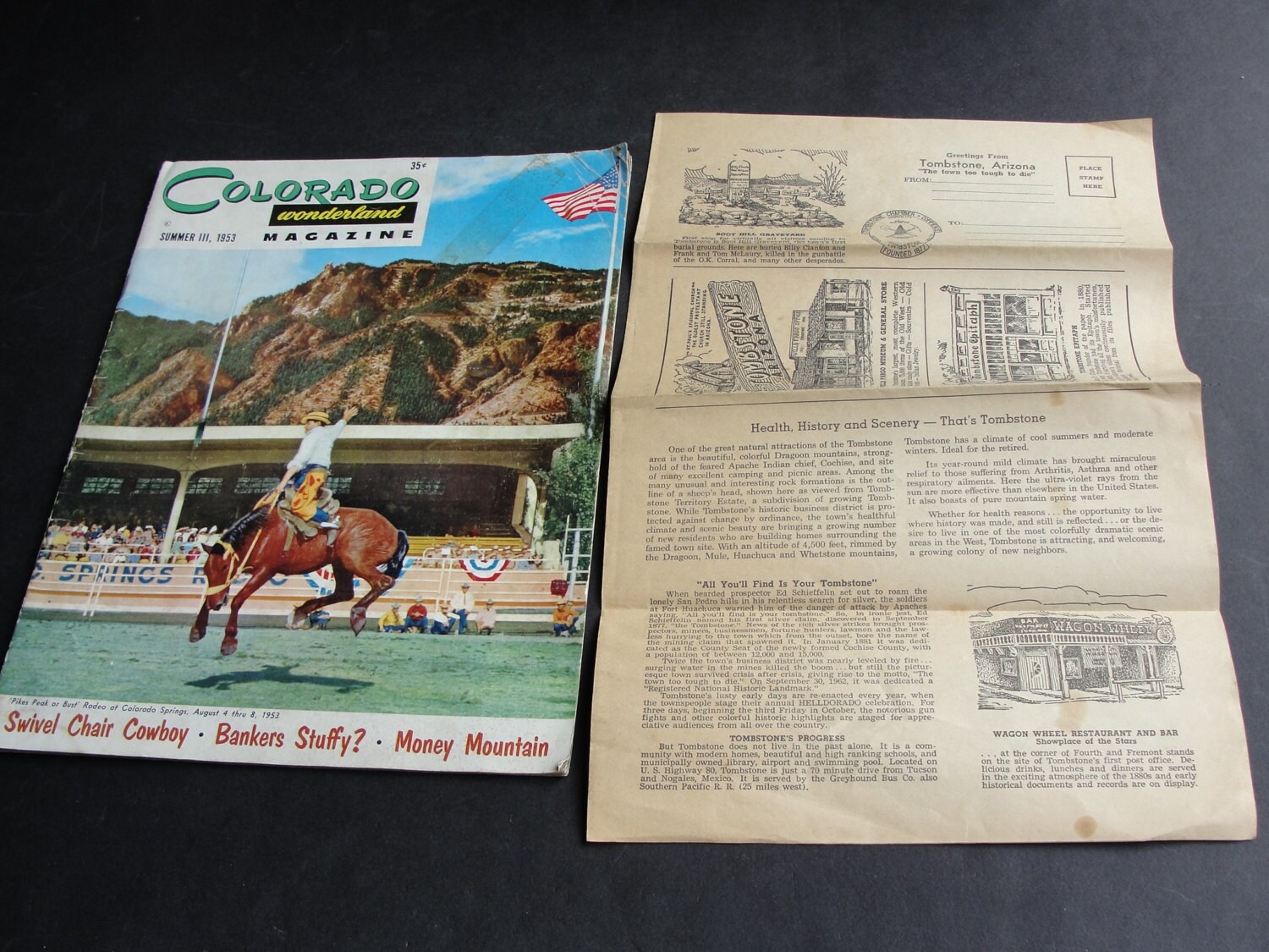 Vintage- Set of (2) 1953 Colorado Traveler Magazine and Arizona-1962 ...