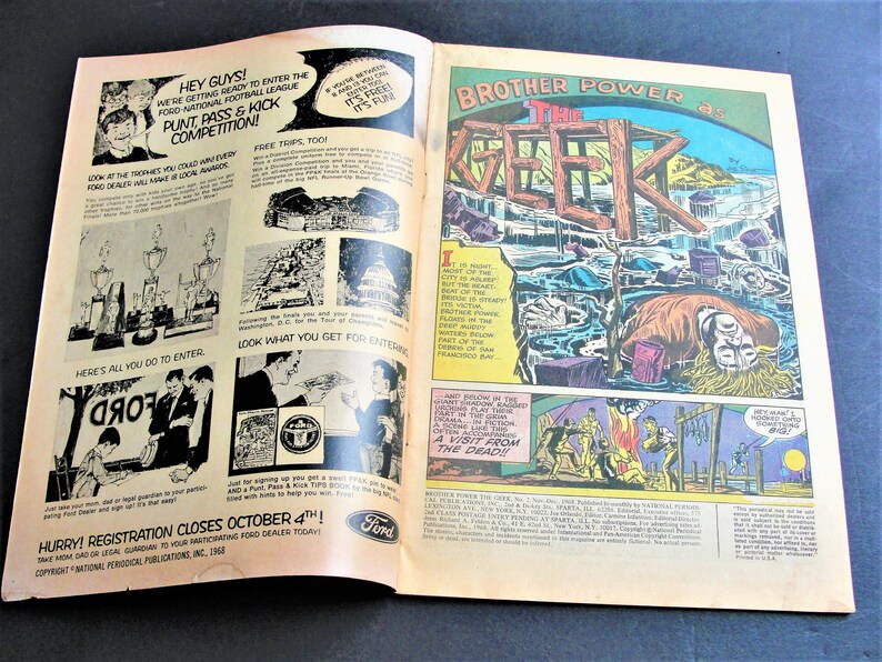 Brother Power the Geek 2 very Good: 3.5F, Joe Simon C/S/A, Last Issue ...