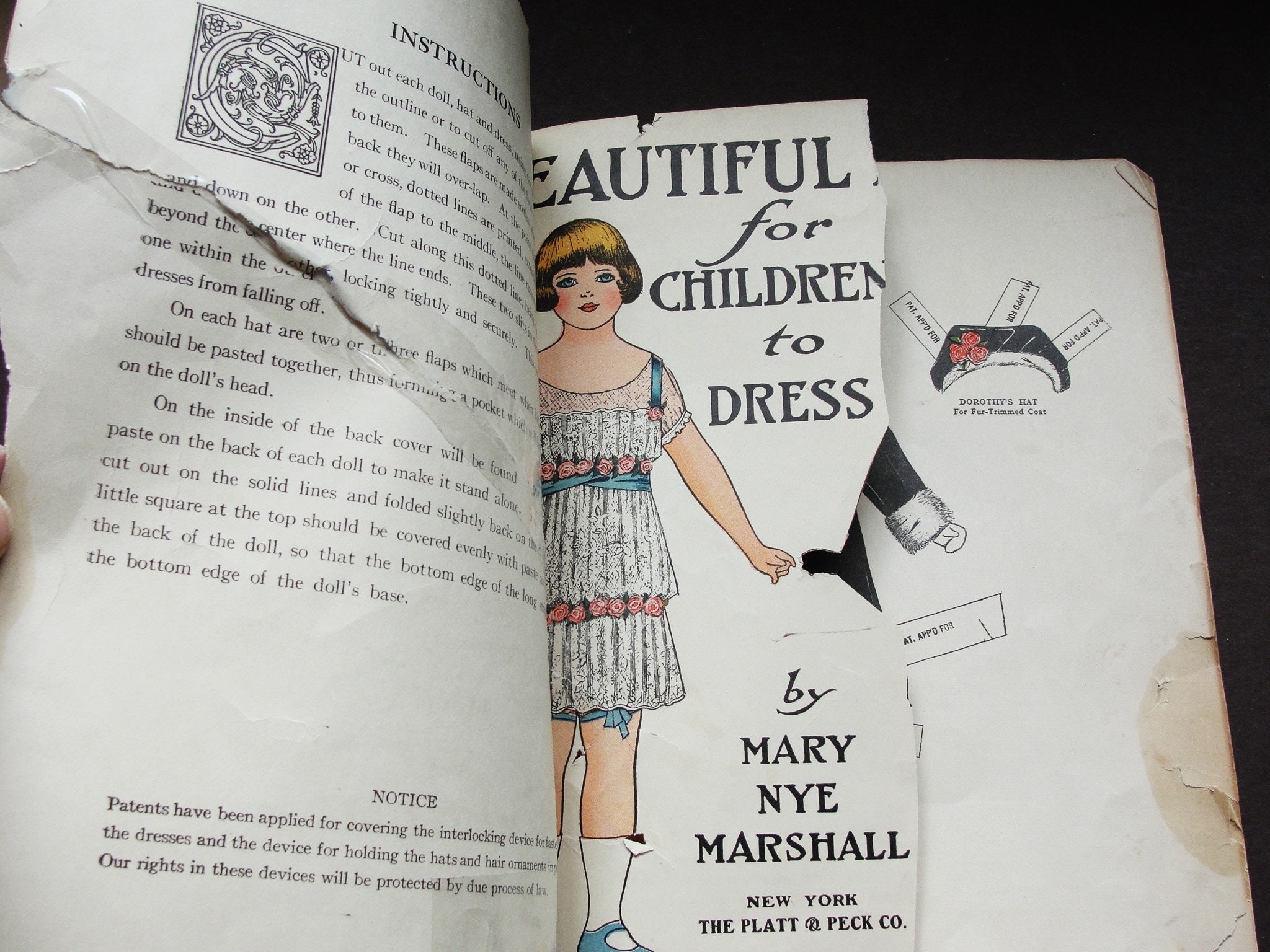 Beautiful Dolls for Children to Dress by Mary Nye Marshall 1915 Paper ...
