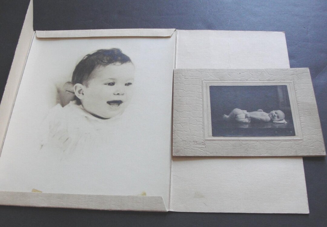Antique Baby Photos, Early 1900s, Black & White, Set of 2 - Etsy
