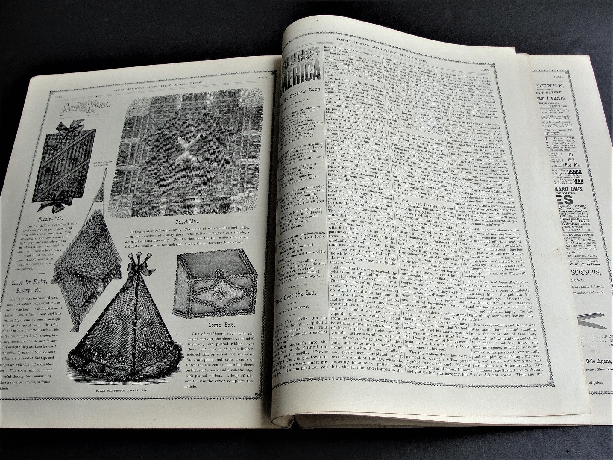 Vintage Demorest's Illustrated Monthly June 1878 Magazine Ladies and ...