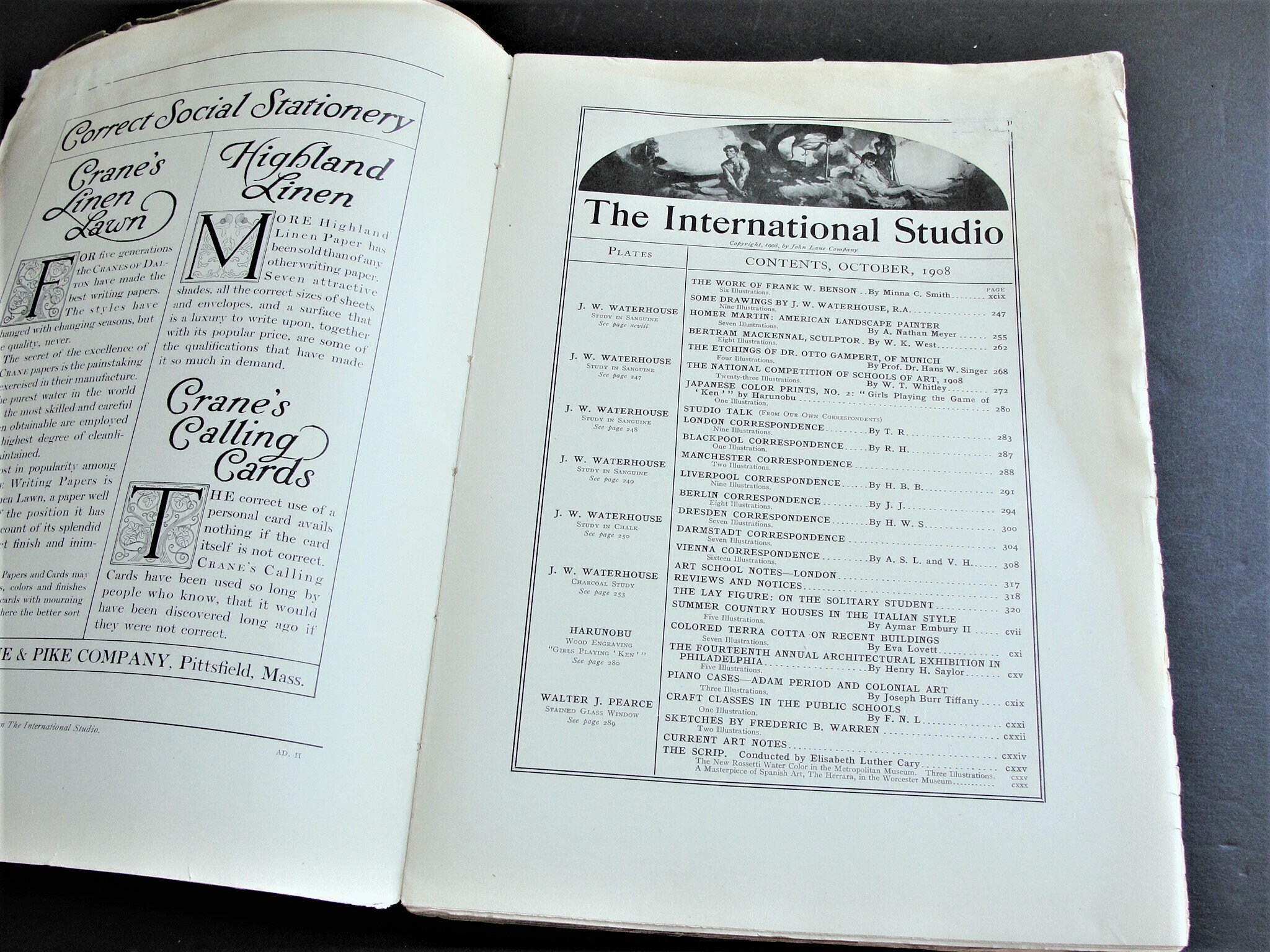 The International Studio Fine Art october 1908 a Monthly - Etsy
