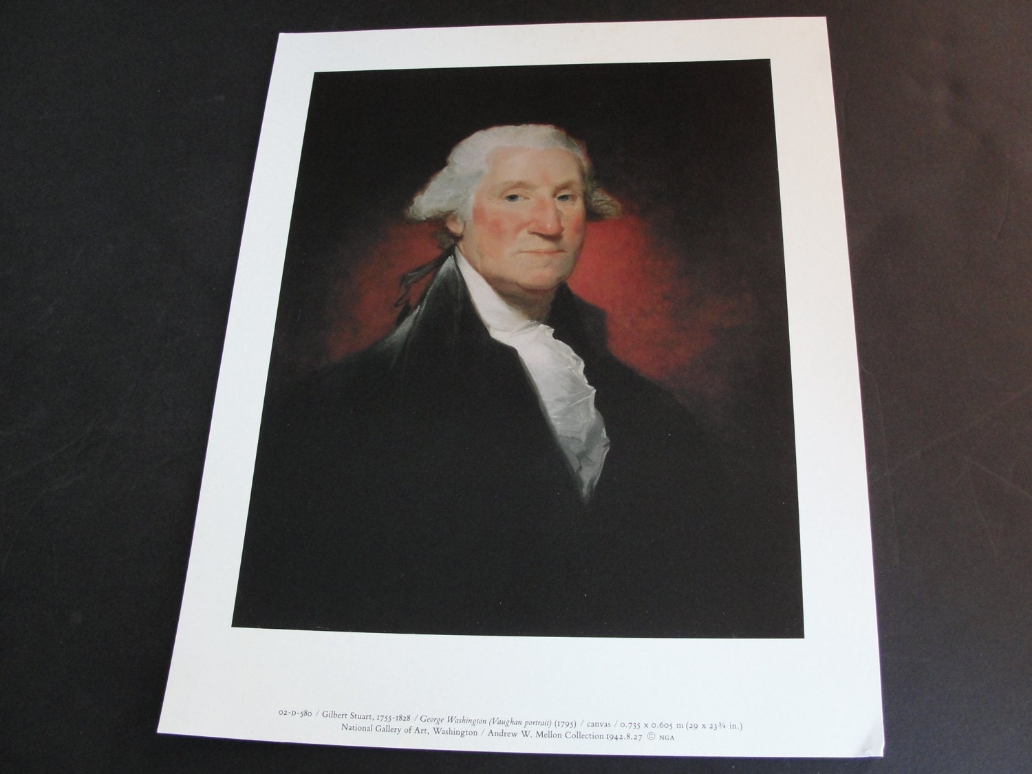 Vintage Art Print Reproduction Gilbert Stuart, 1755-1828 George ...