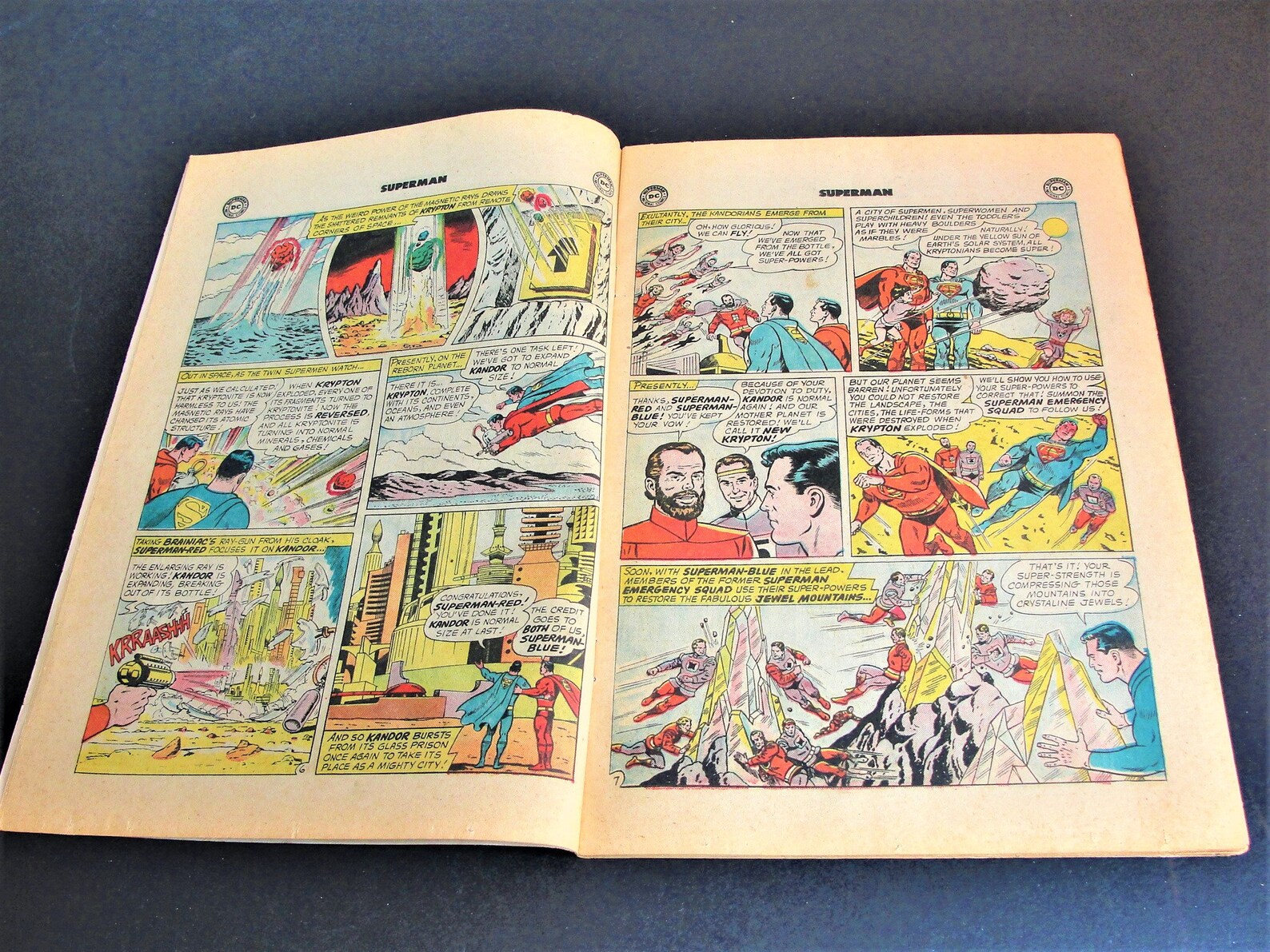 Superman #162 (very Good 4.0)-(centerfold Detached From Bottom Staple ...