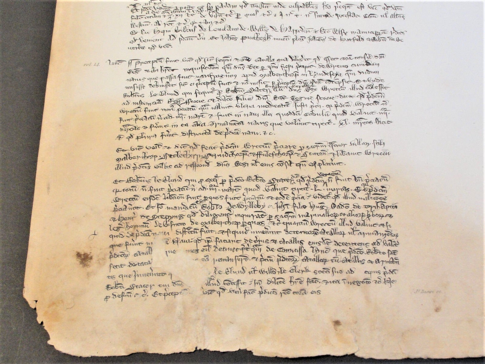 England (a.d.1200’s Early to Middle) Historical Document- Medieval ...