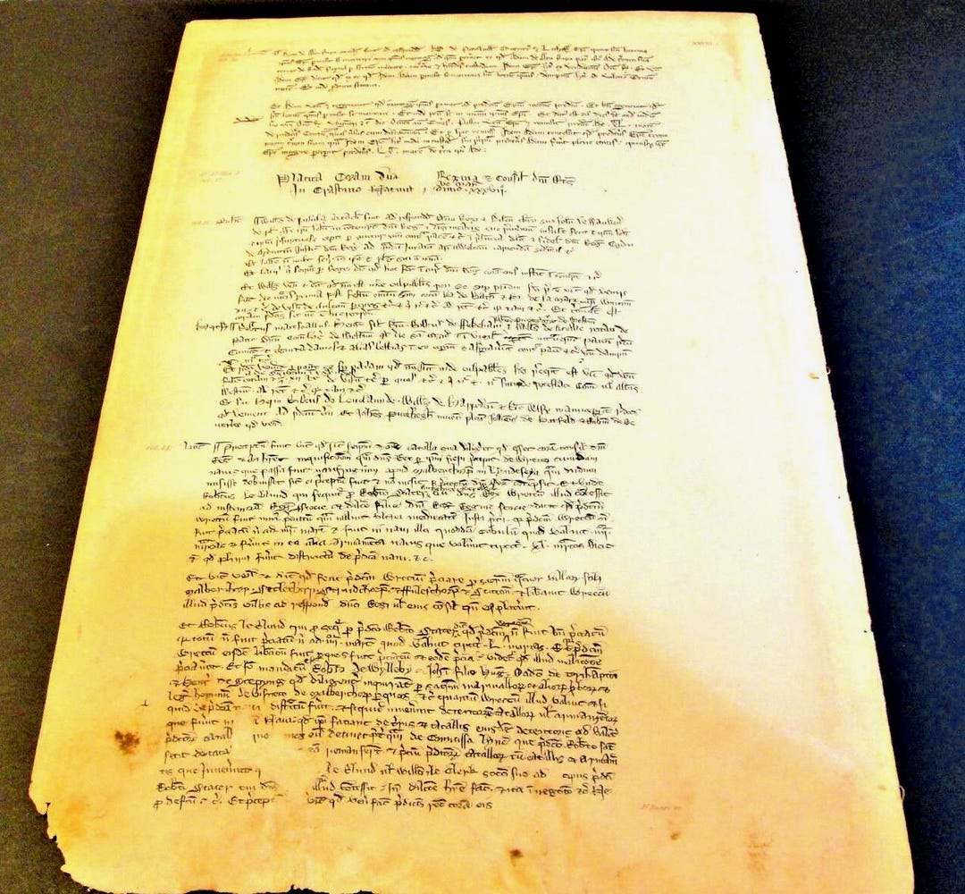Medieval Latin Document – Henry III, King of England Reproduction Print ...