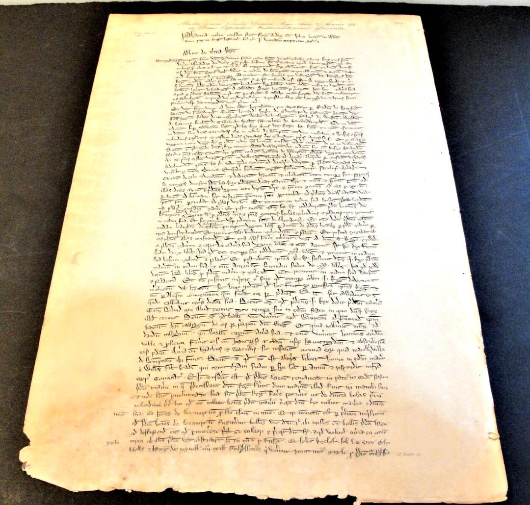 Henry III England Medieval Latin Document – 1800s Reproduction Print - Etsy