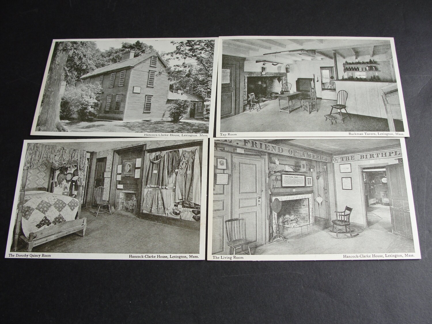 Vintage, White Border (c. 1915-1930) Postcards Set of (4) Views of ...