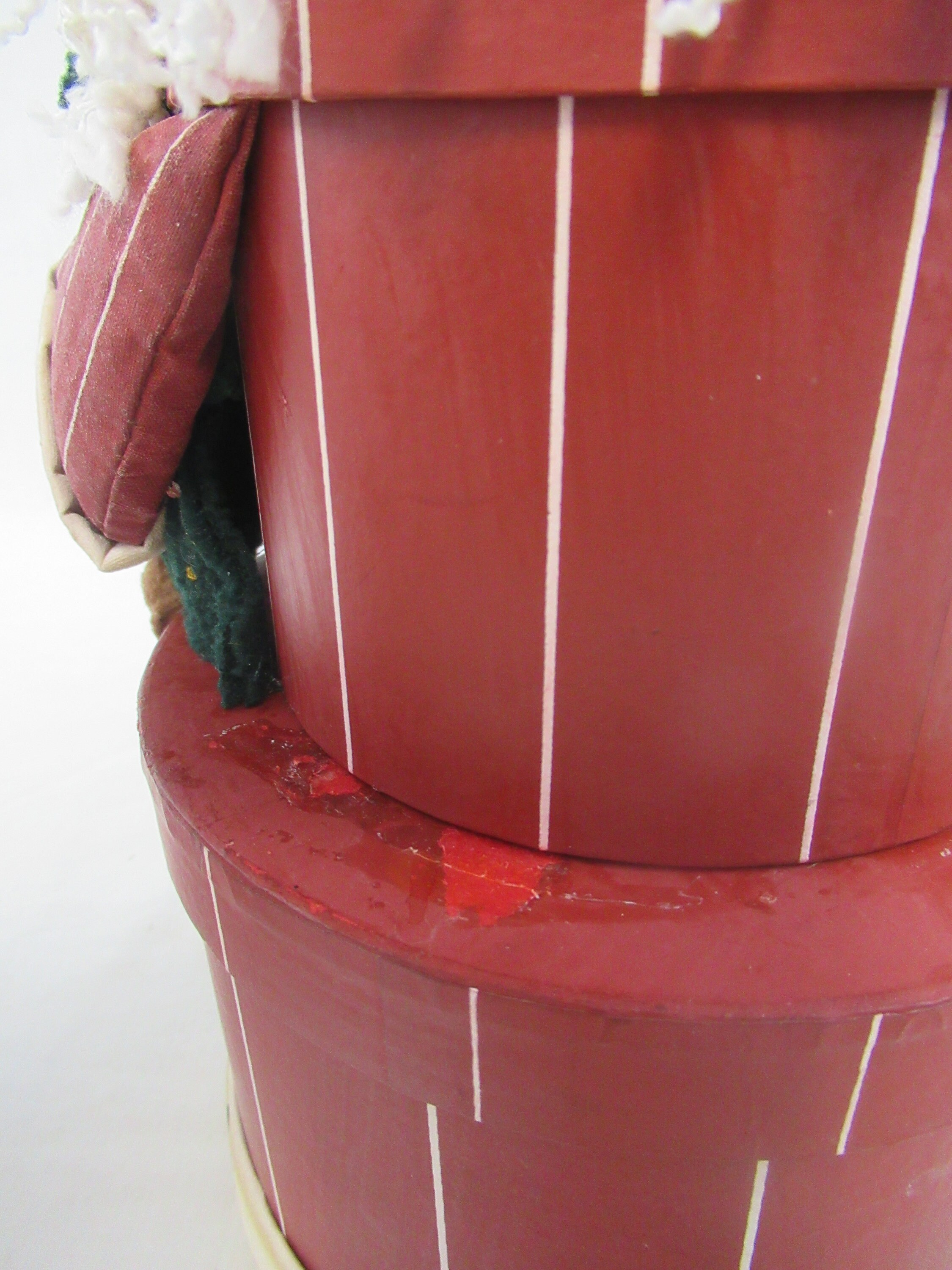 Lot of 2 Vintage 3 Tier Stacking Nesting Boxes Santa Claus Father ...