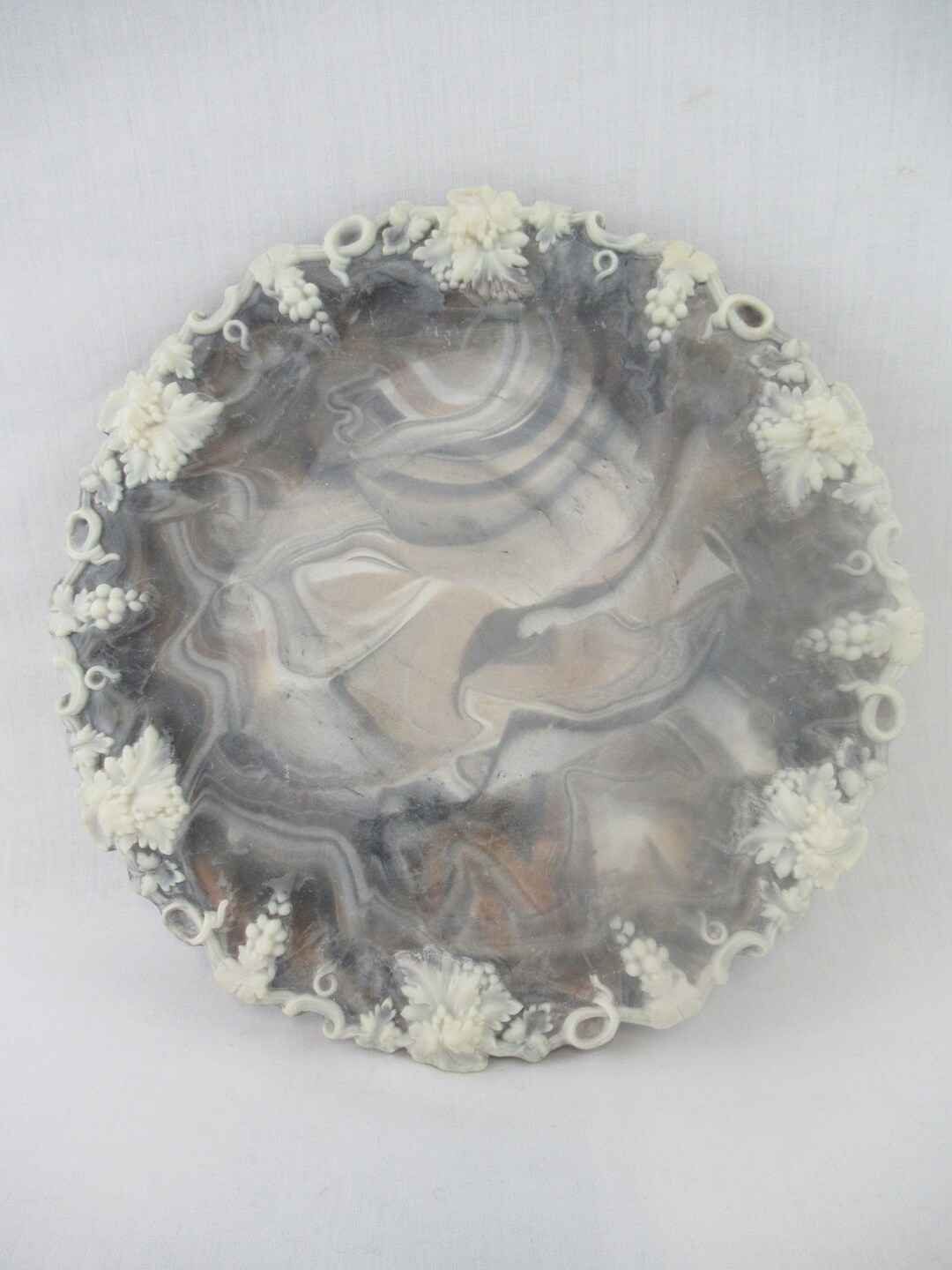 Vintage Rare Incolay Stone Decorative Plate Multicolor Circa 1980's - Etsy